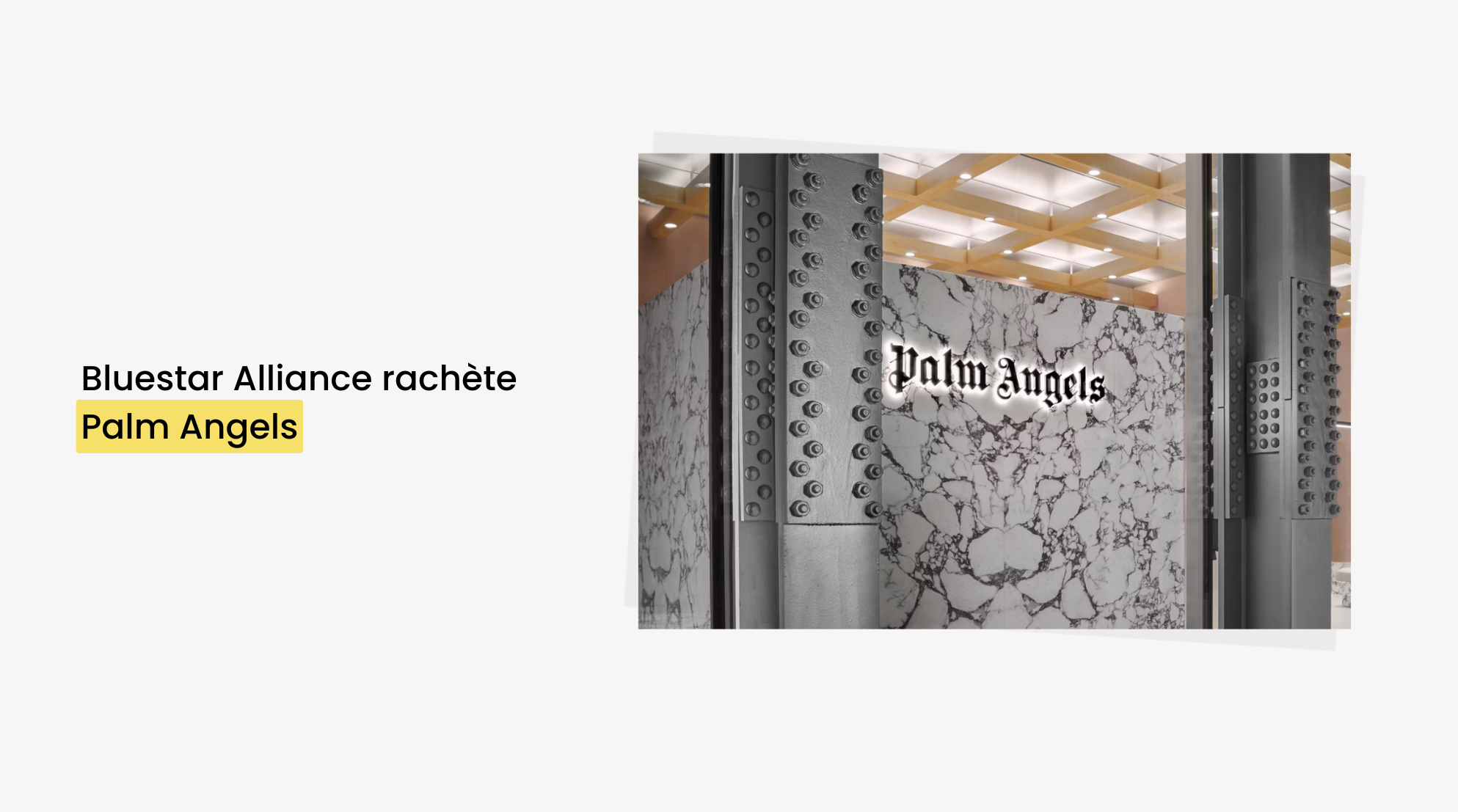 Palm Angels racheté par le groupe de gestion Bluestar Alliance